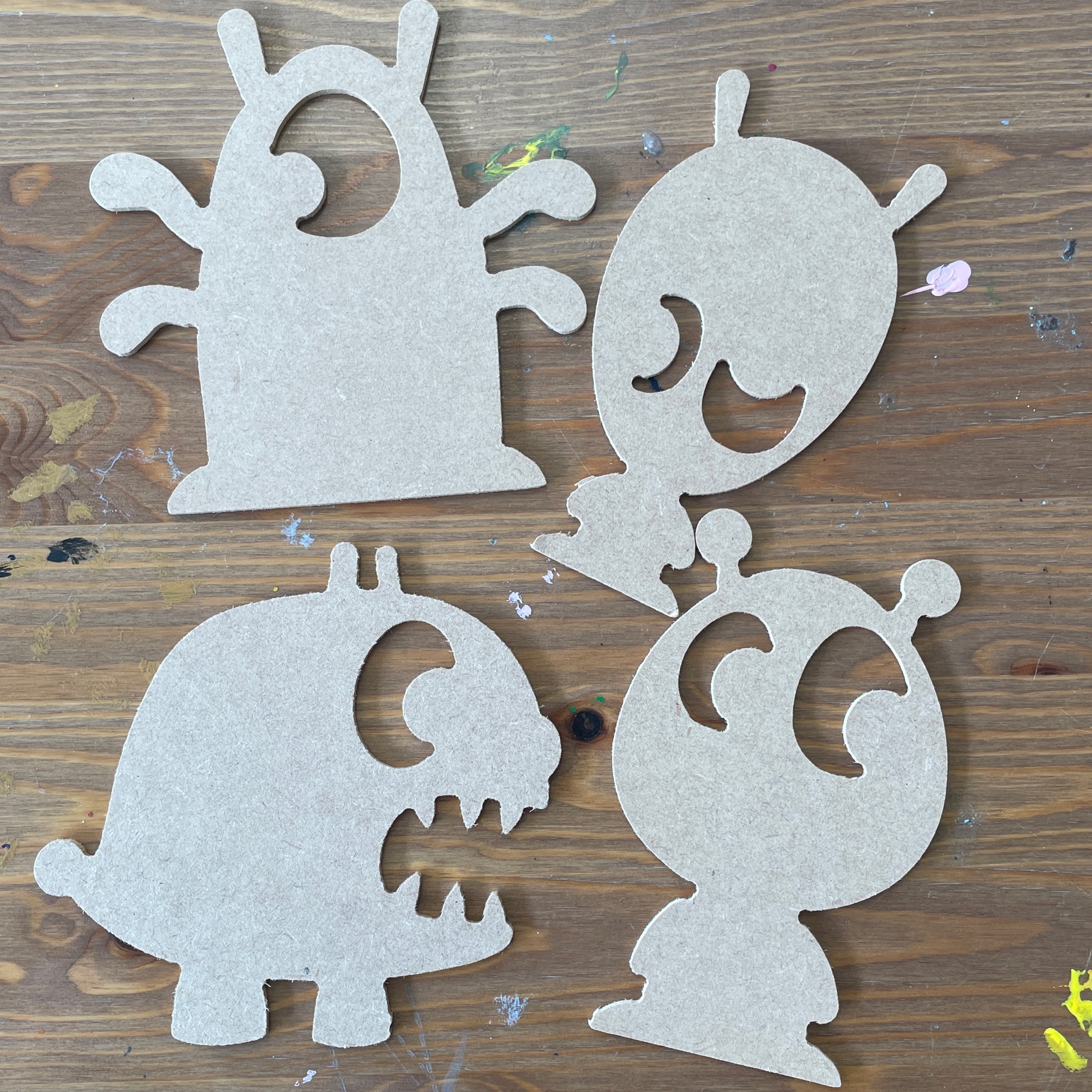 Wooden Monster Shapes | Krafty Shed
