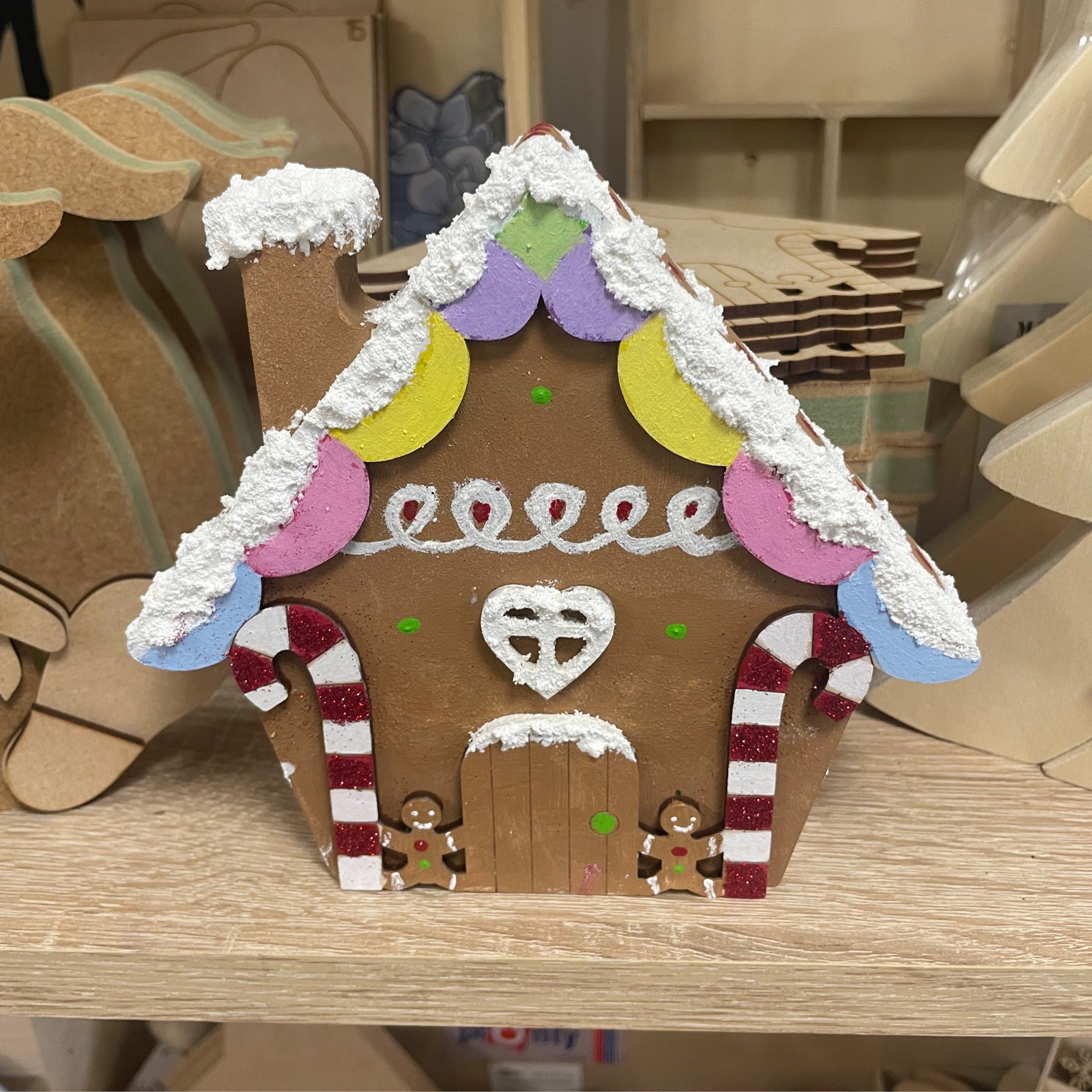 Wooden Gingerbread House Freestanding | Krafty Shed