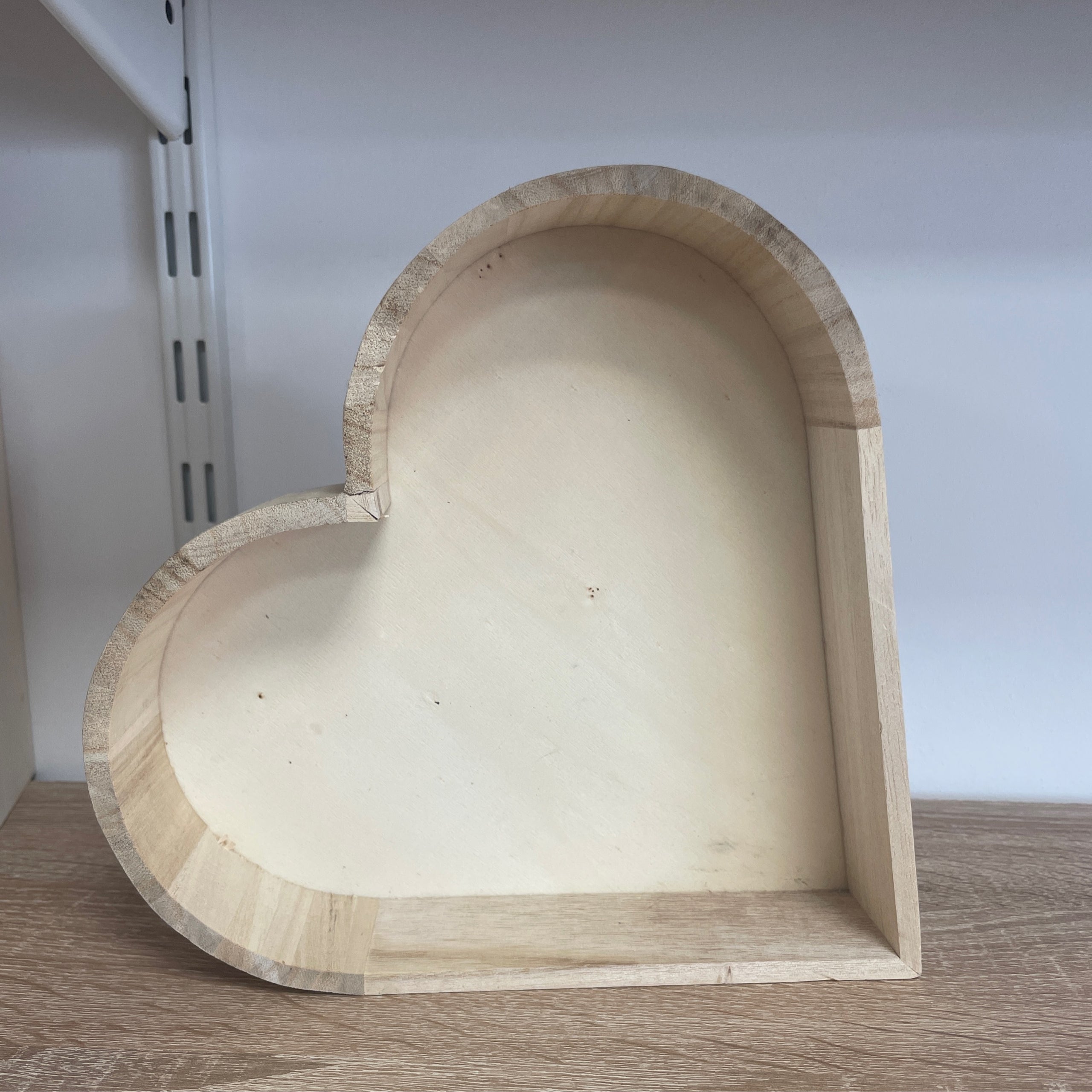 Wooden Heart Tray Large | Krafty Shed